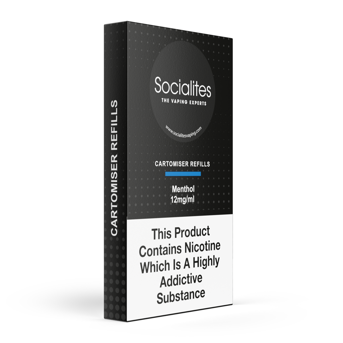 SOCIALITES - MENTHOL CARTOMISERS for Cig-a-like 280mAh rechargeable ...